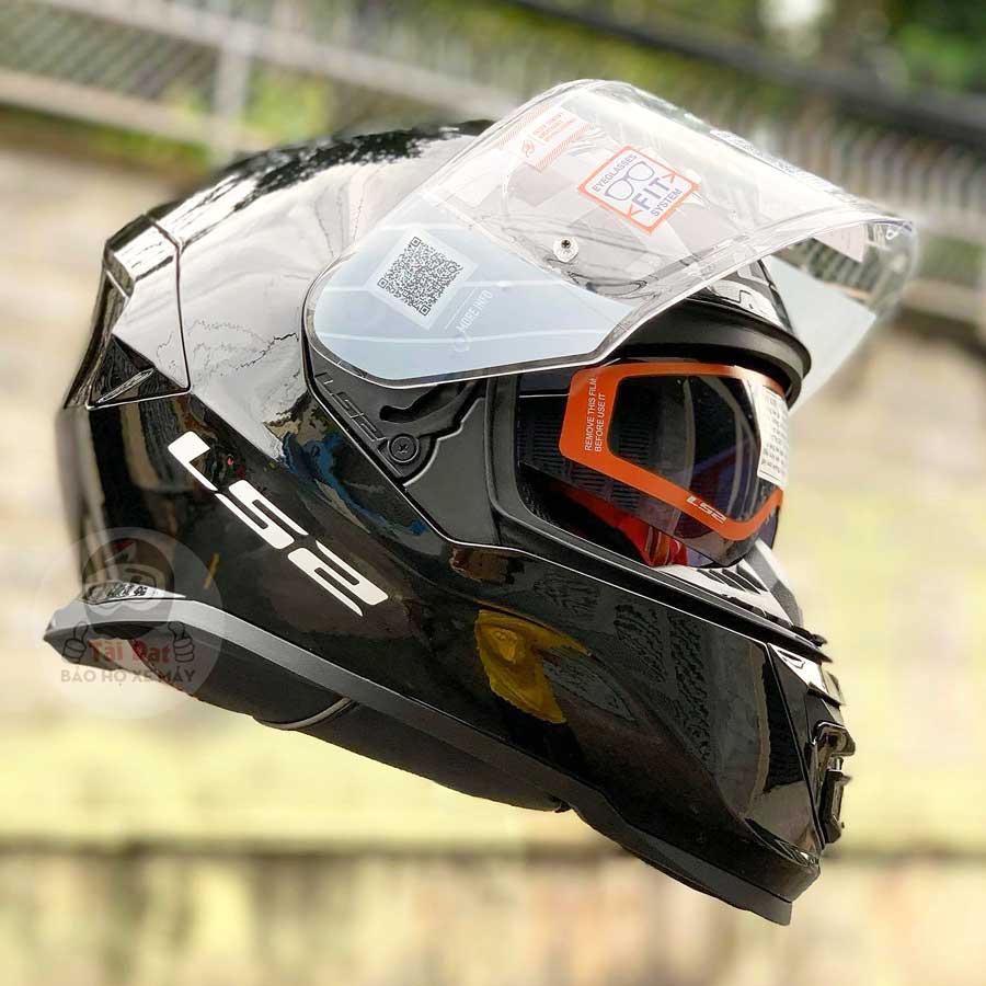 Fullface LS2 FF800 Storm Glossy Black - Dual Visor Helmet